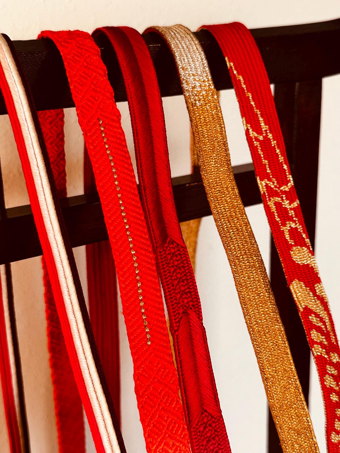 Japanese Vintage Obijime Strings Kimono Cord SET OF 5 - Etsy