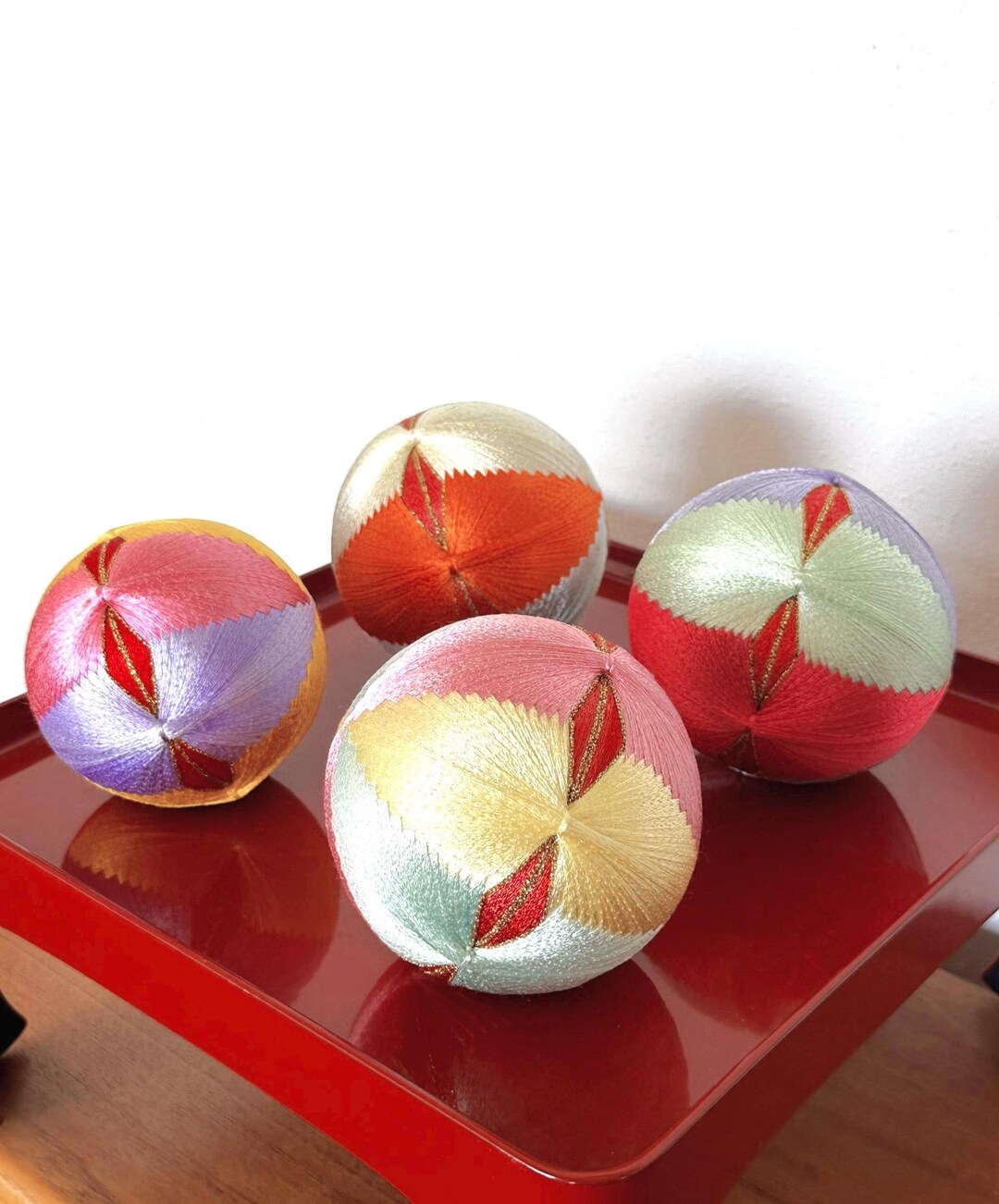 Japanese Vintage Temari Balls Handy Crafts Home Decor Sold Individually ...