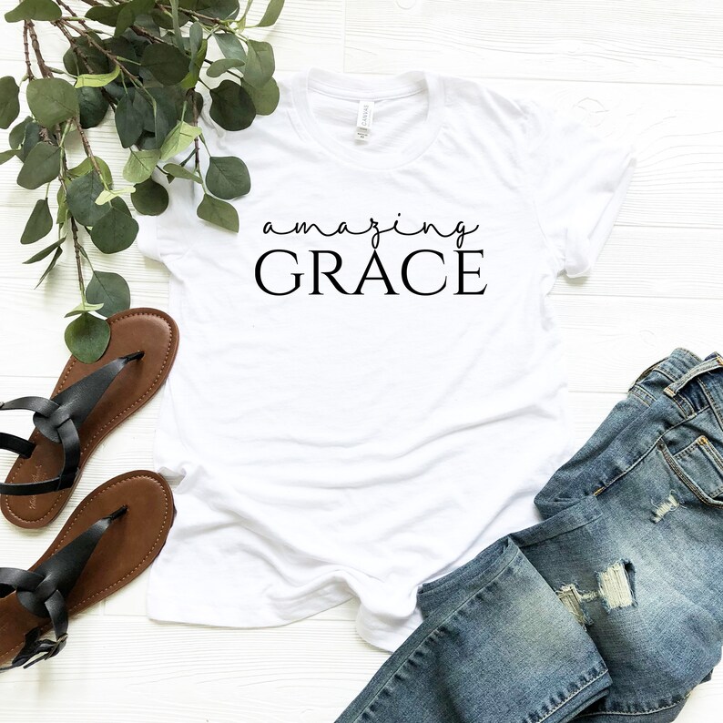 Amazing GRACE Shirt Christian Tee Grace Tee Religious | Etsy
