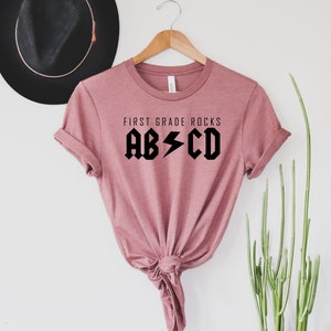 First Grade Rocks 1st Grade Teacher Shirt First Grade Teacher - Etsy