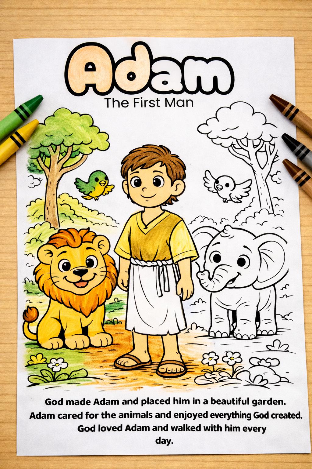 Heroes of the Bible Coloring Book for Kids | Christian Bible Coloring ...