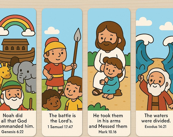 Printable Bible Verse Bookmarks for Kids | Boys & Girls Designs | Kids ...