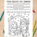 The Birth of Jesus Coloring Page WITH a Short Story| Nativity Printable ...
