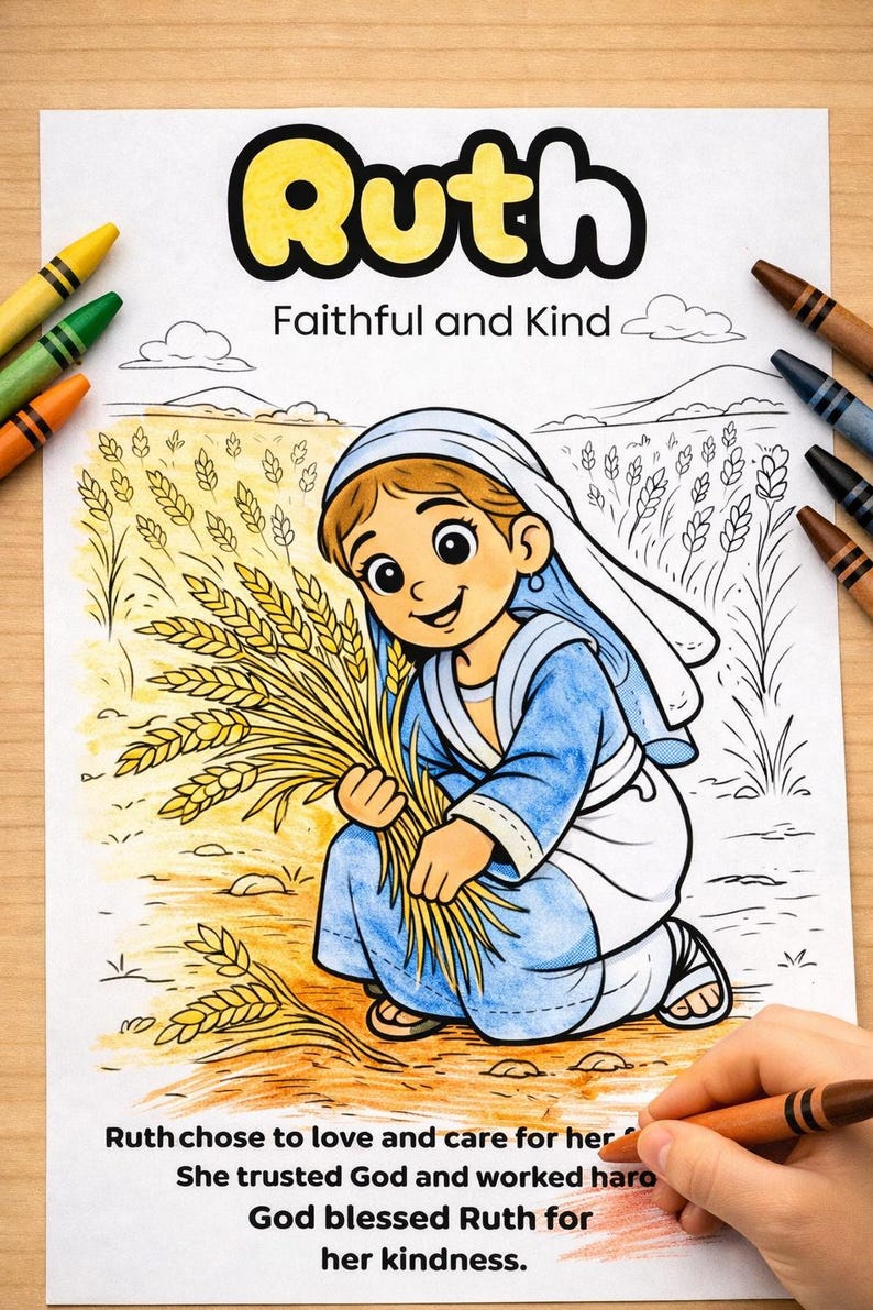 Heroes of the Bible Coloring Book for Kids | Christian Bible Coloring ...