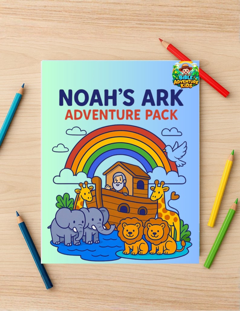 Noah's Ark Kids Activity Pack | Bible Story | Homeschool | Sunday ...