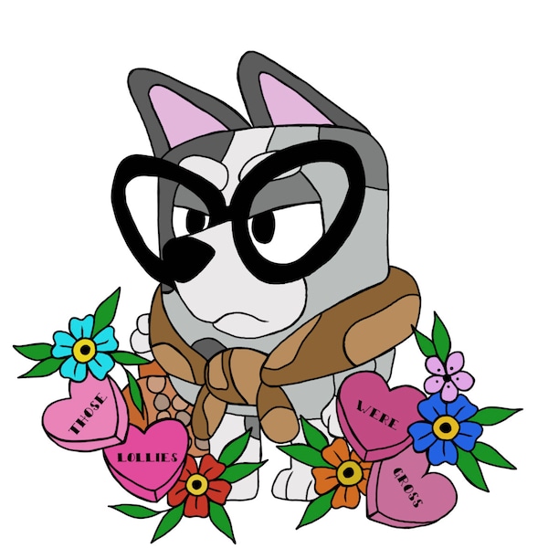 Bluey Muffin Svg' - Etsy