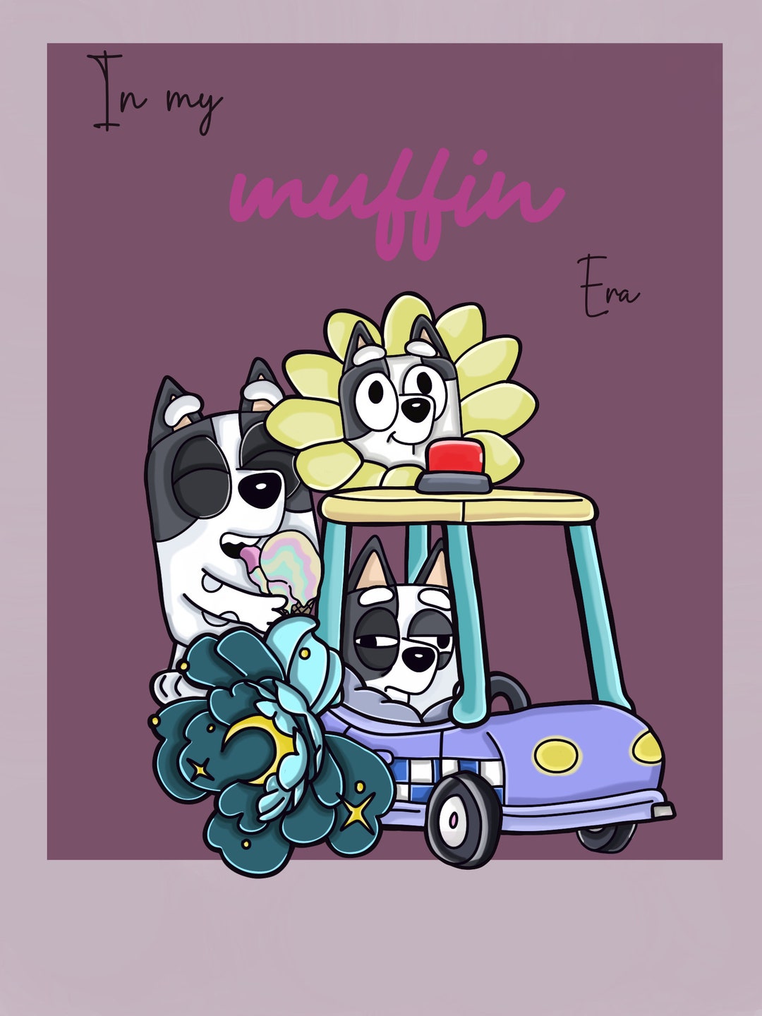 Muffin (muffin Era) - Bluey Digital Print - Etsy