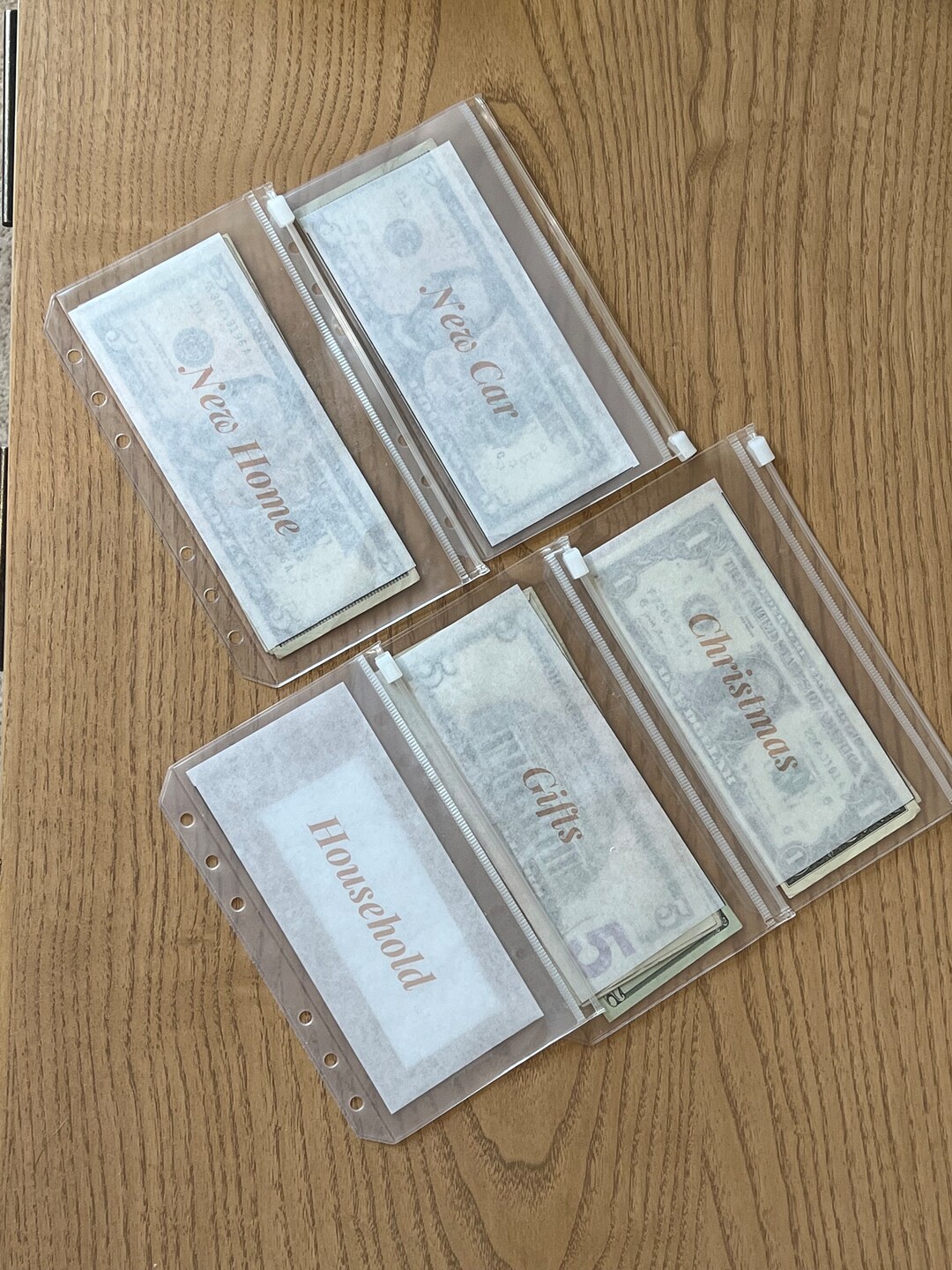 A6/A7 Budget Cash Envelopes Vinyl Inserts Set of 3/5 - Etsy