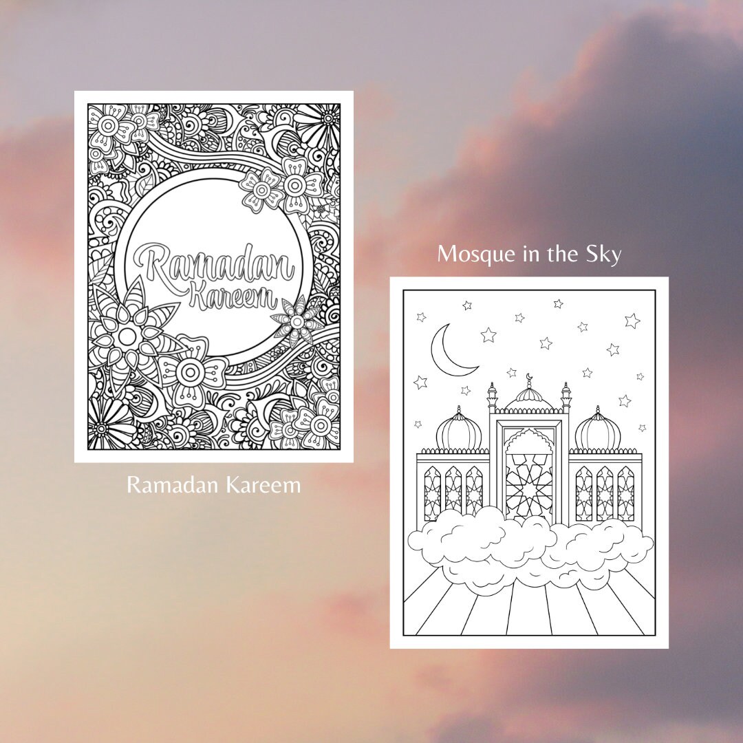 Ramadan 2024 Printable Colouring Pages for Kids and Adults | FUNDRAISER ...