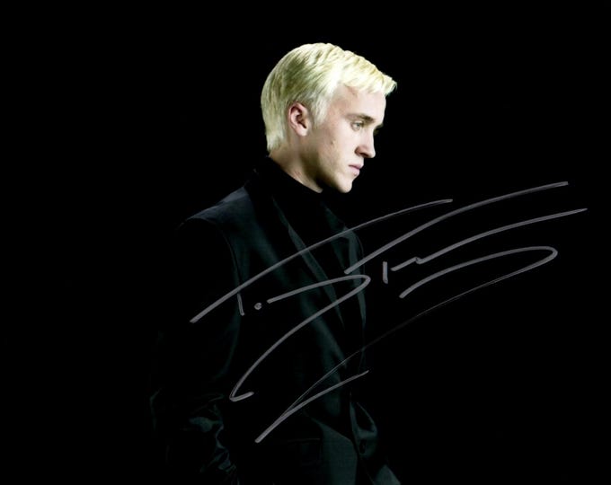 Tom Felton Autograph Signed Photo Signature With COA - Etsy