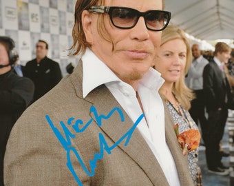 Mickey Rourke Autograph Signed Photo Signature With COA - Etsy