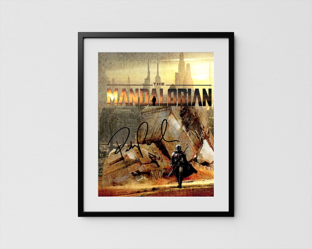 Pedro Pascal Autograph Star Wars Signed Mandalorian Poster Authentic ...