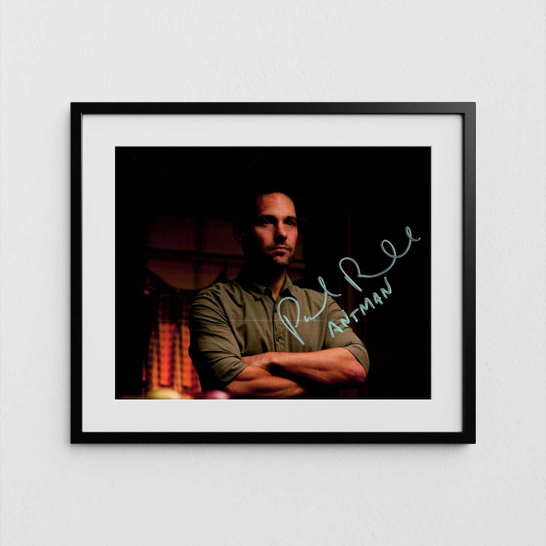 Paul Rudd Autograph Ant-man Signed Poster Avengers Authentic Signature ...