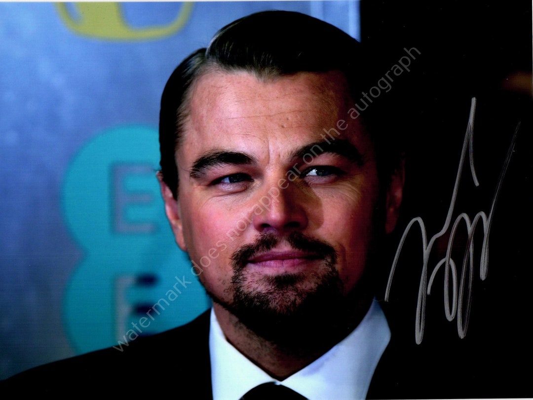 LEONARDO Dicaprio Autograph Signed Photo 6x8 Signature With COA - Etsy