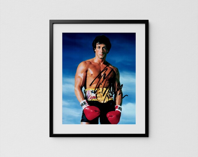 Sylvester Stallone Autograph Rocky Balboa Signed Poster Authentic ...