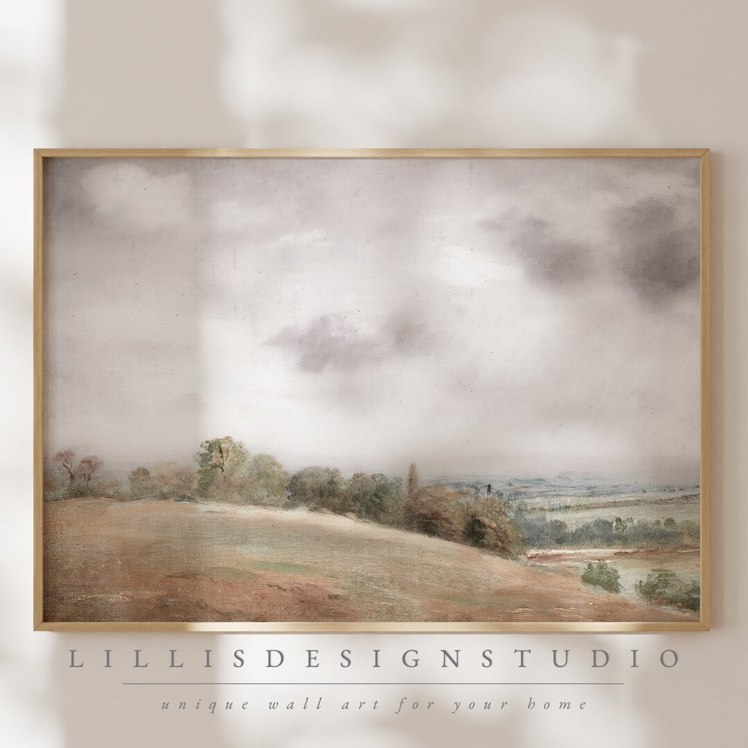 Tuscany Artwork Gentle Countryside Print Serene Landscape Painting ...