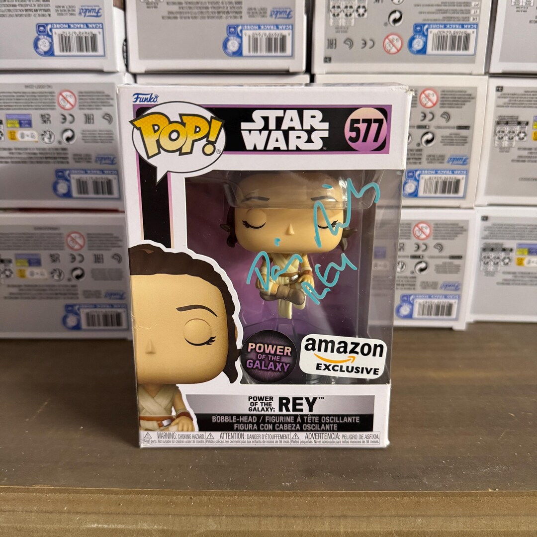 Daisy Ridley Signed Funko Pop Star Wars Autograph Rey Signature With ...