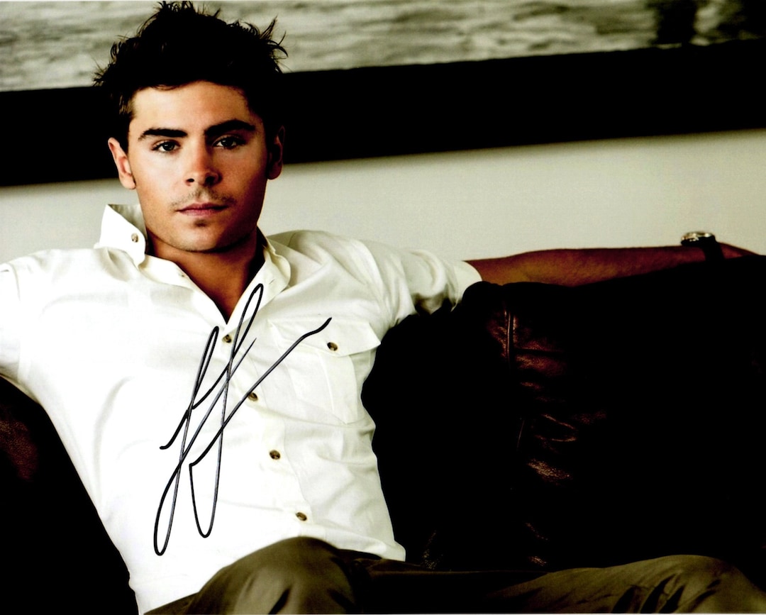 Zac Efron Autograph | High School Musical | 17 Again | Signed Photo ...