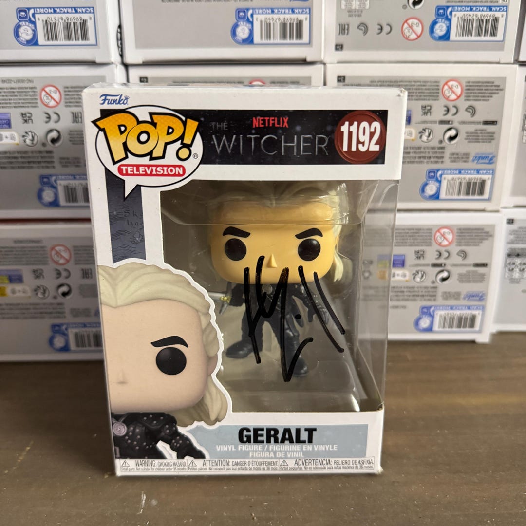 Henry Cavill Signed Funko Pop the Witcher Autograph Geralt Signature ...