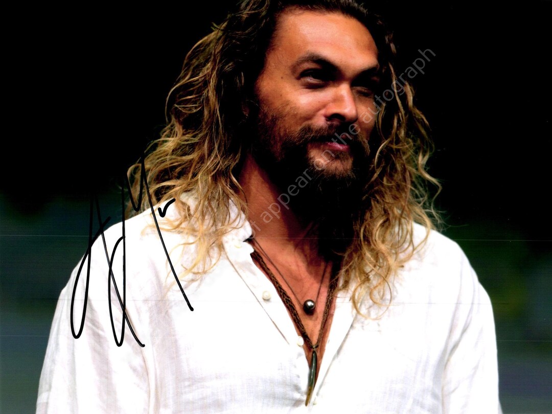 JASON MOMOA Autograph Signed Photo 6x8 Signature With COA - Etsy