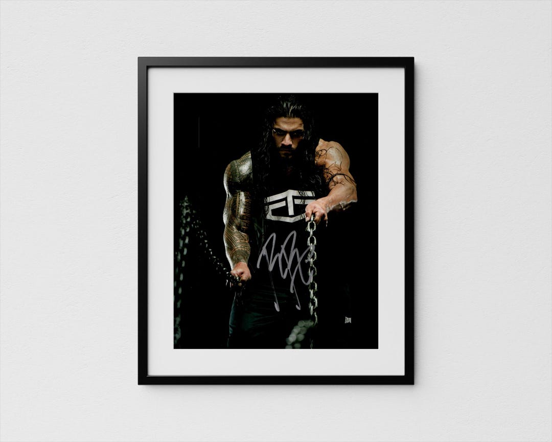 Roman Reigns Signed Autograph Poster Authentic Signature With COA - Etsy