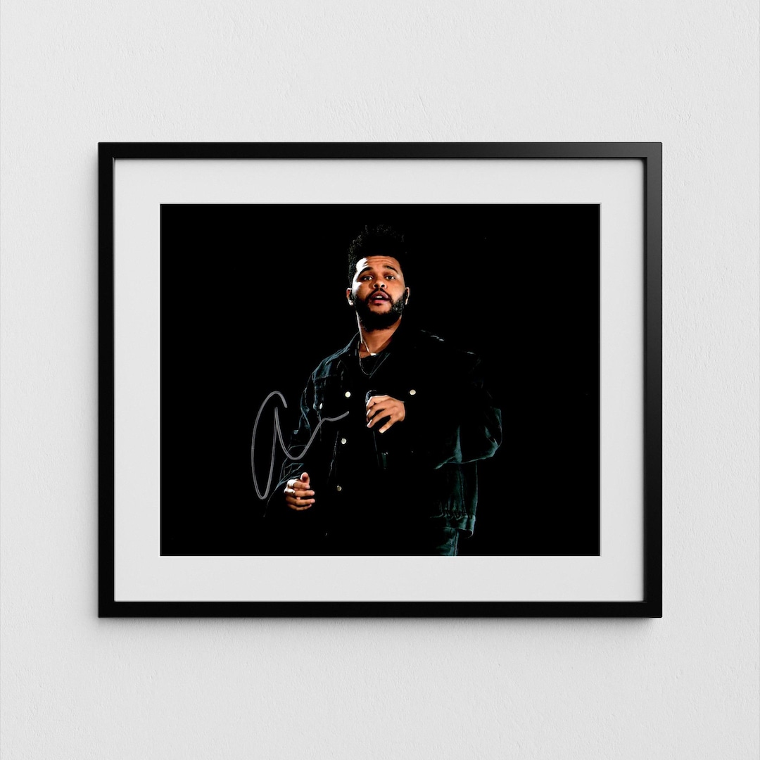 The Weeknd Autograph Signed Poster Authentic Signature With COA - Etsy