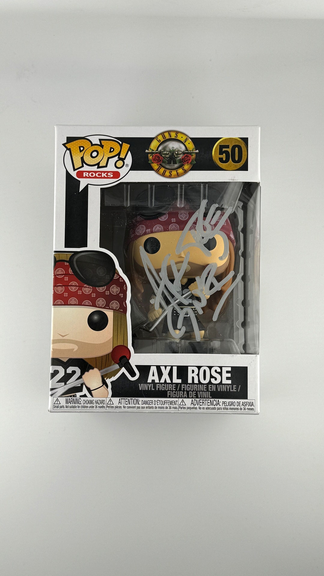 Axl Rose Autographed Funko Pop Guns N' Roses Signature With COA - Etsy