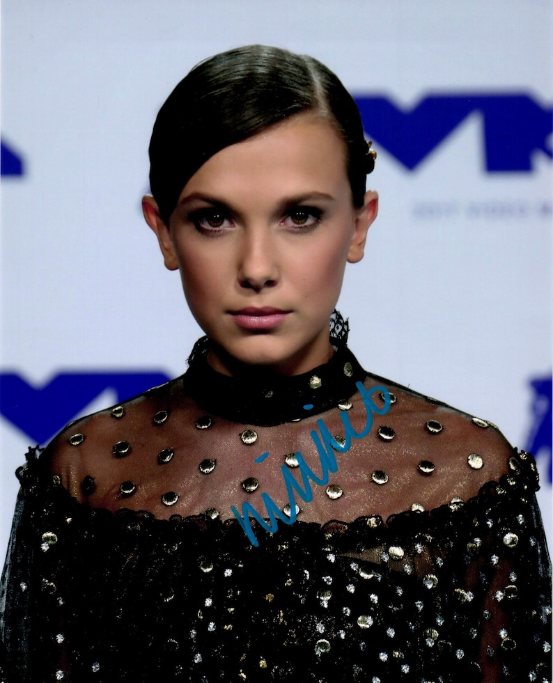 Millie Bobby Brown Autograph Signed Photo 8x10 Signature With - Etsy