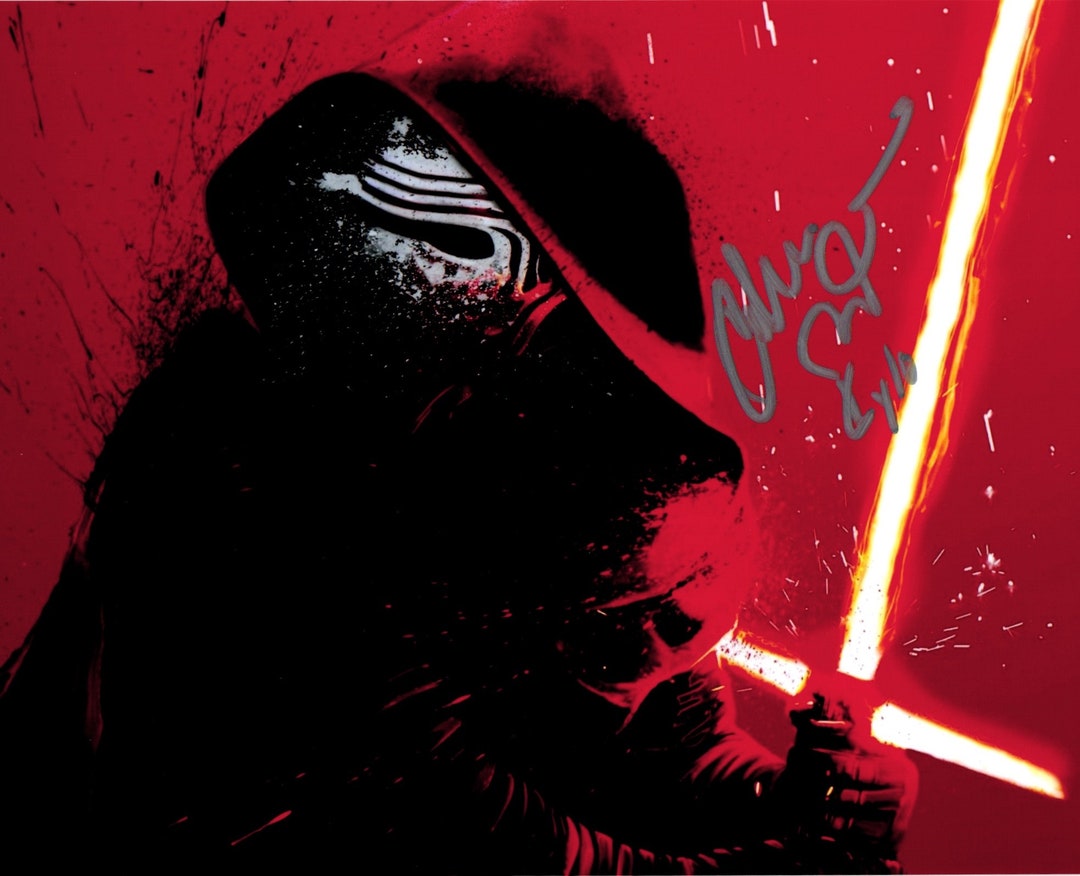 Adam Driver Autograph Kylo Ren Star Wars Signed Photo Signature With ...