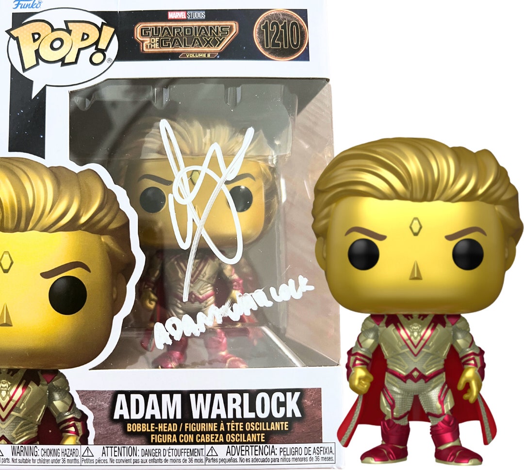 Adam Warlock Autographed Funko Pop Signed Will Poulter Guardians of the ...
