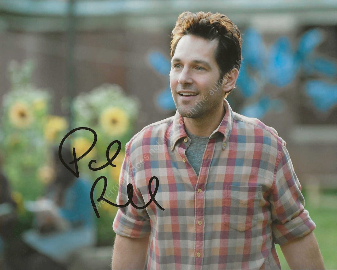 PAUL RUDD Autograph Signed Photo Signature With COA - Etsy