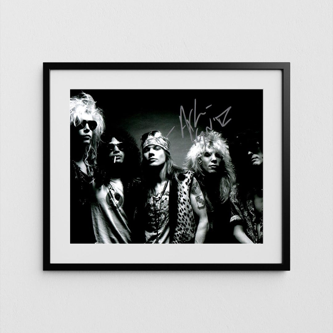 Axl Rose Autograph Guns'n'roses Signed Poster Authentic Signature With ...