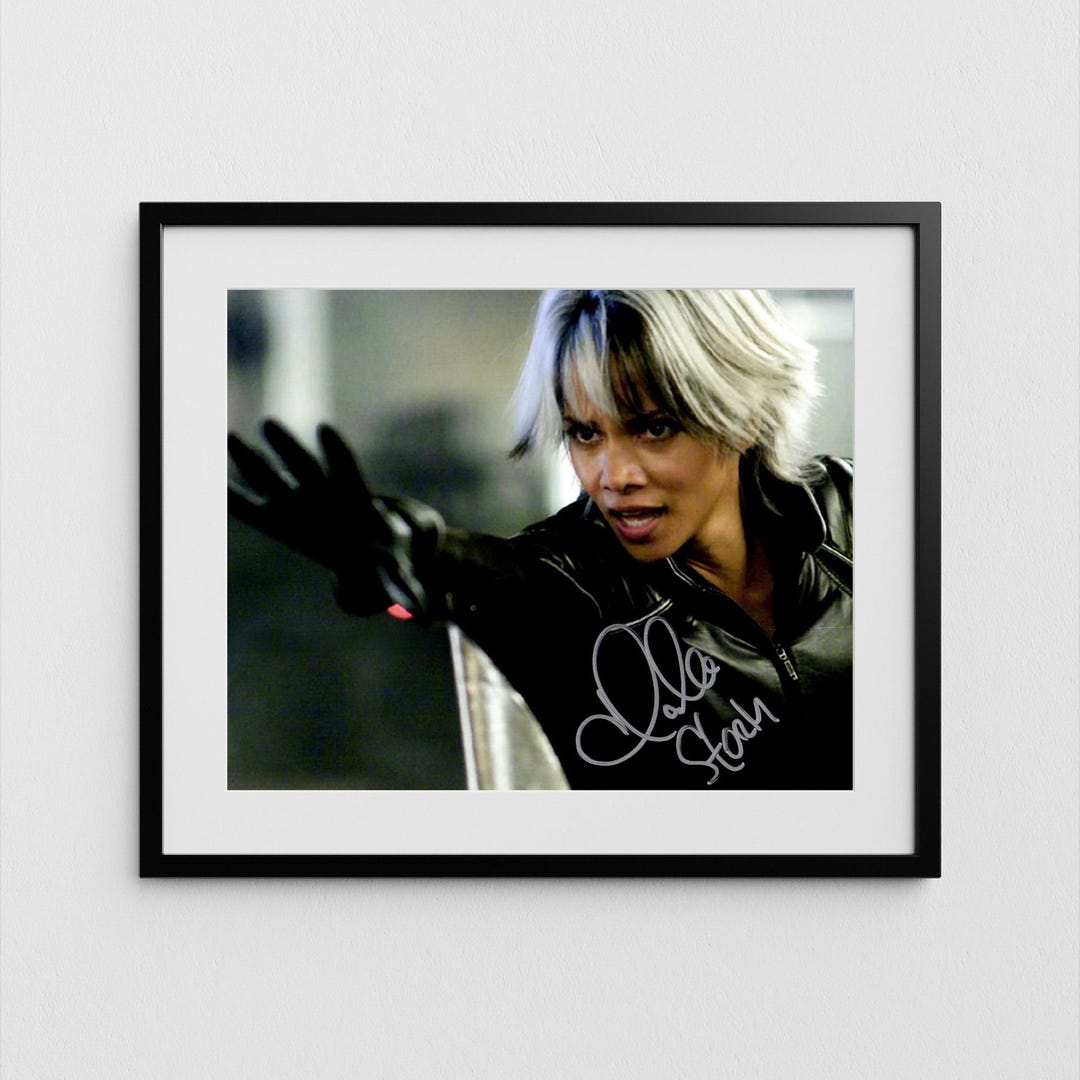 Halle Berry Autograph X-men Signed Poster Storm Authentic Signature ...