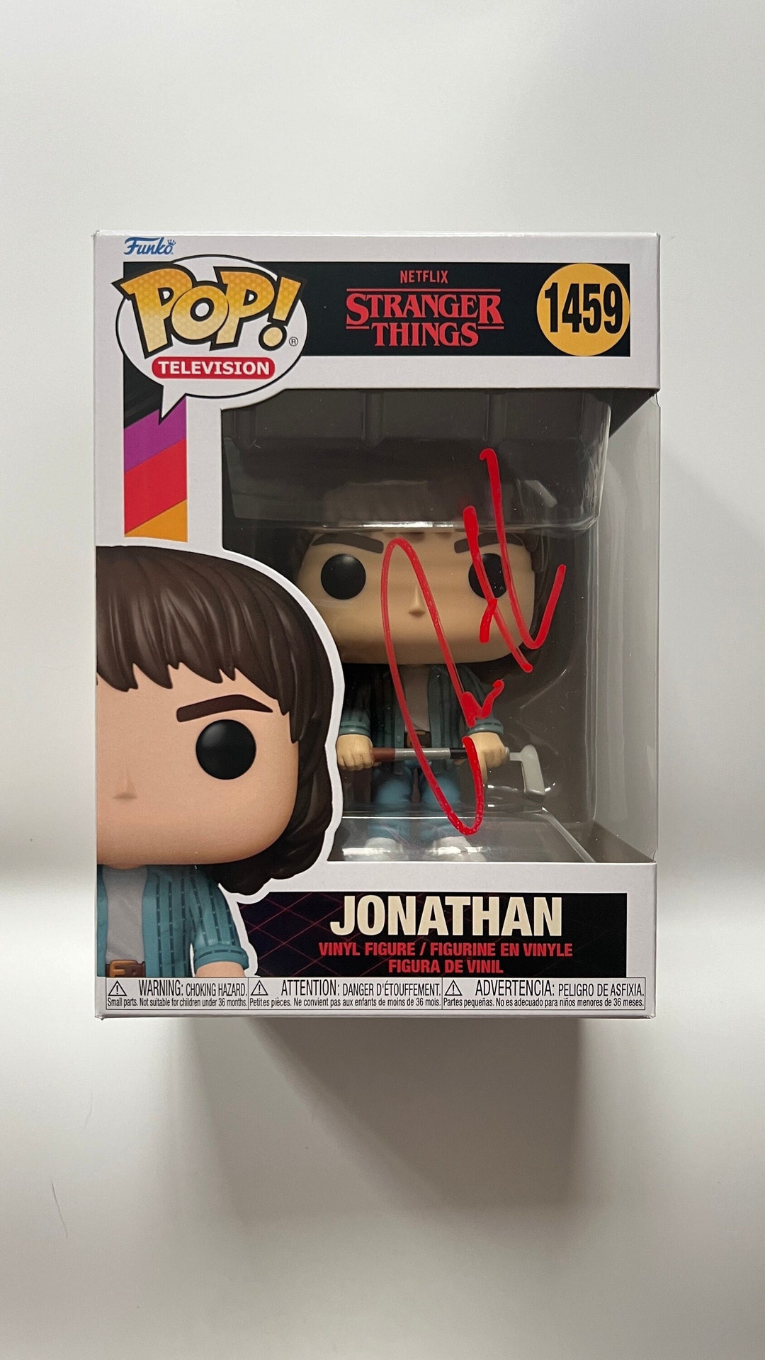 Jonathan Byers Autographed Funko Pop Stranger Things - Etsy