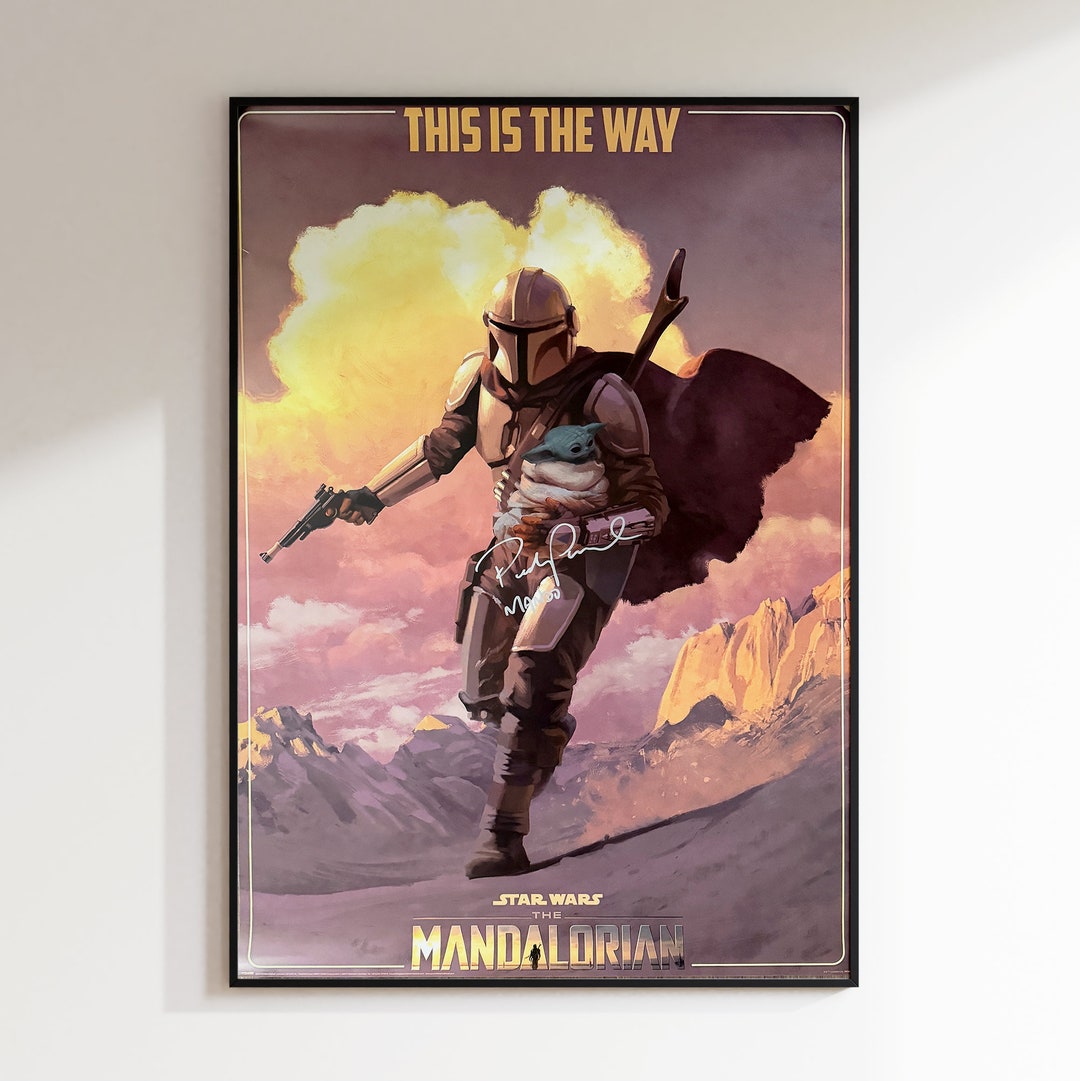 The Mandalorian Signed Poster Pedro Pascal Autograph 24x36 Inches ...