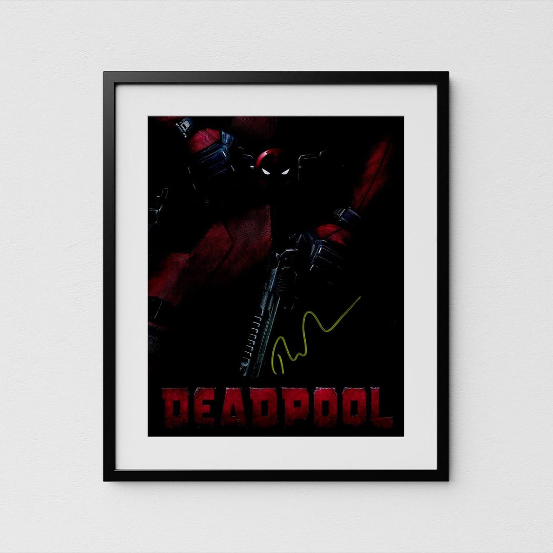 Ryan Reynolds Autograph Deadpool Signed Poster Authentic Signature With ...