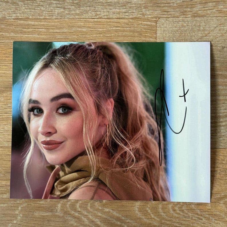 Sabrina Carpenter Autograph Signed Photo Signature With COA - Etsy