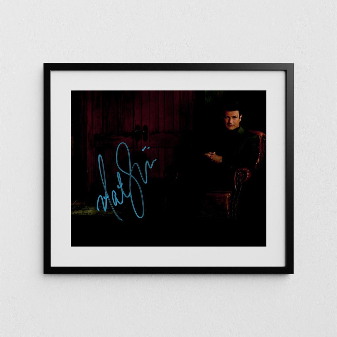 Nathan Fillion Autograph the Rookie Signed Castle Poster Authentic ...