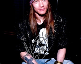 Axl Rose Autograph COA guns N' Roses - Etsy