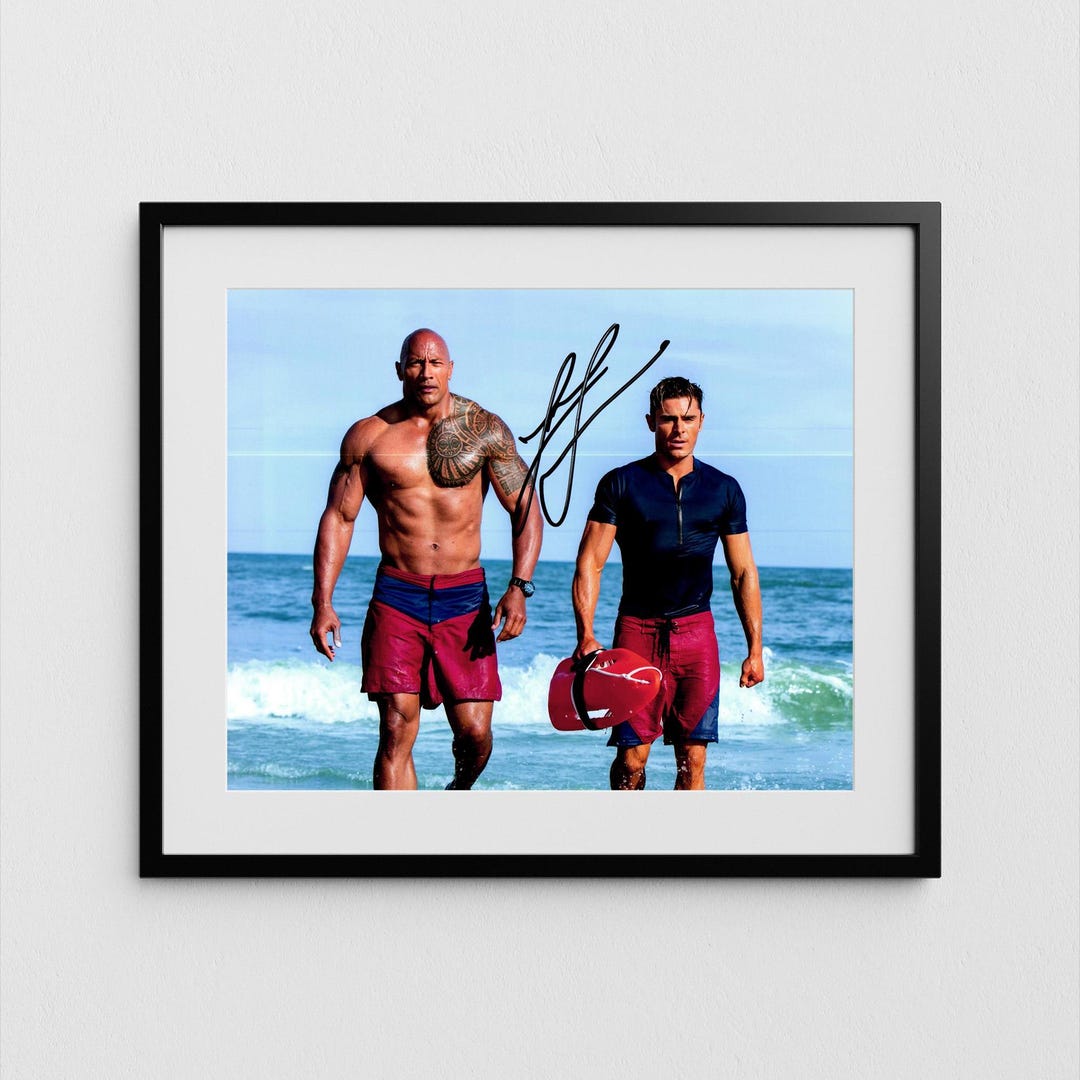 Zac Efron Autograph Baywatch Signed Poster Authentic Signature With COA ...