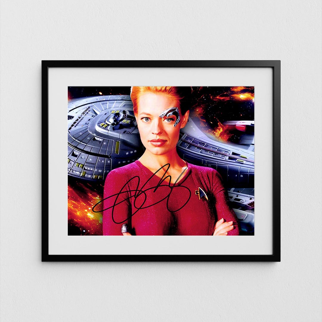 Jeri Ryan Autograph Star Trek Picard Signed Poster Seven of Nine ...