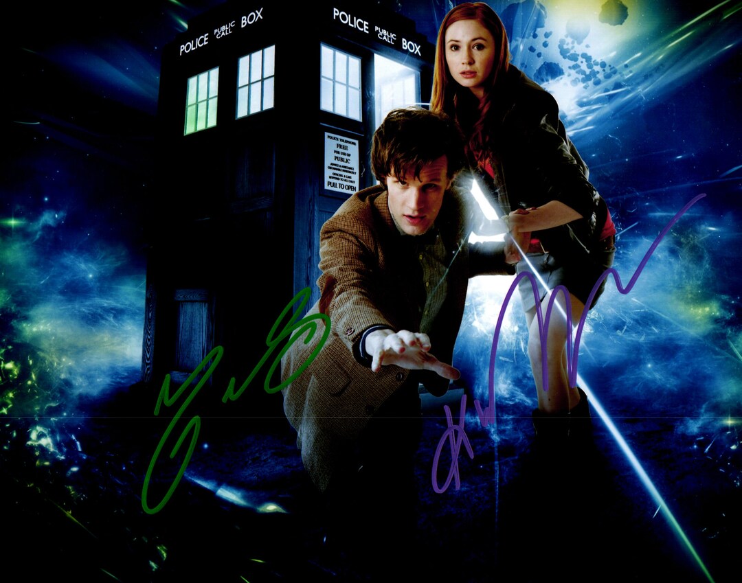 Karen Gillan and Matt Smith Autograph Doctor Who Signed Photo Signature ...