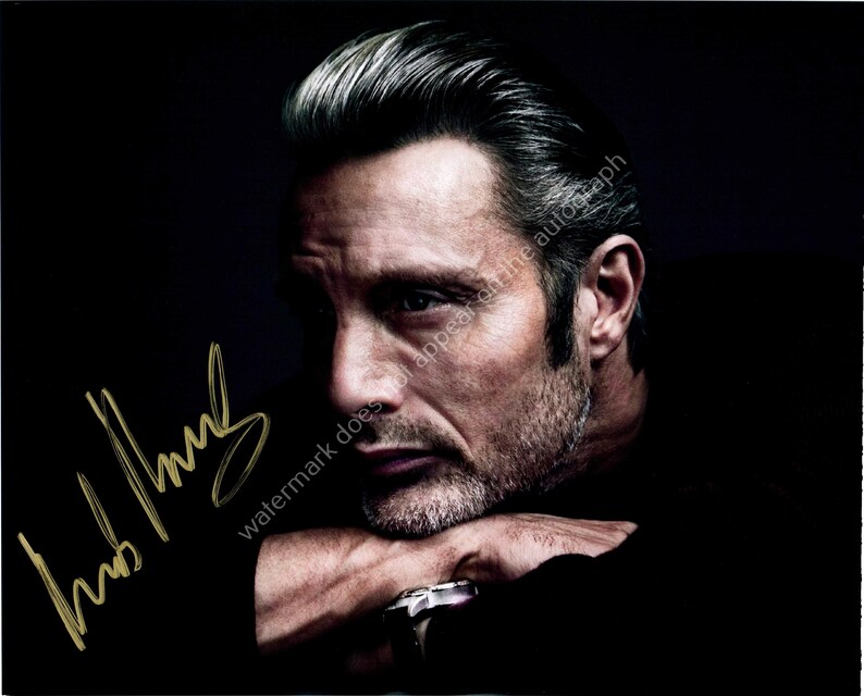 MADS MIKKELSEN Autograph Signed Photo 8x10 Signature With COA - Etsy