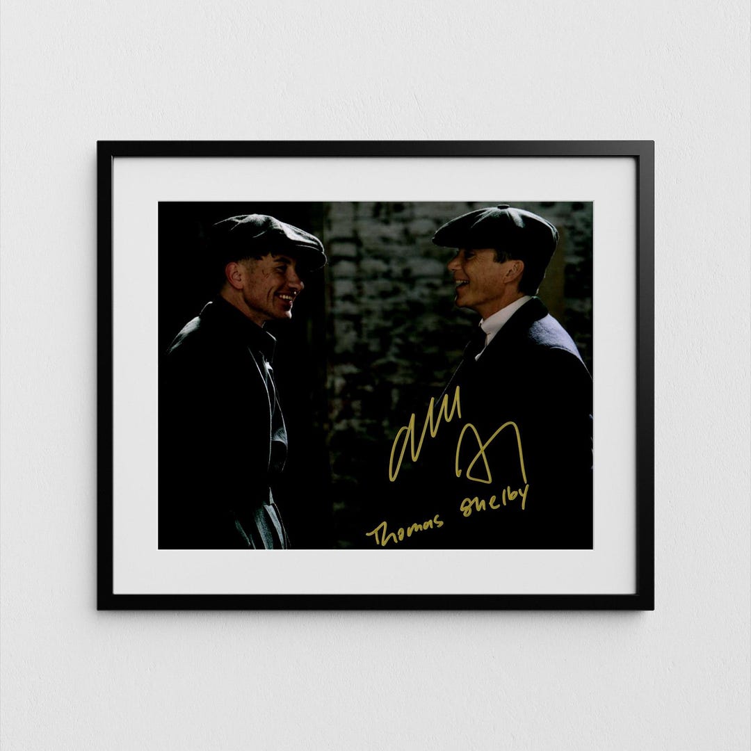 Cillian Murphy Autograph Peaky Blinders Signed Poster Thomas Shelby ...