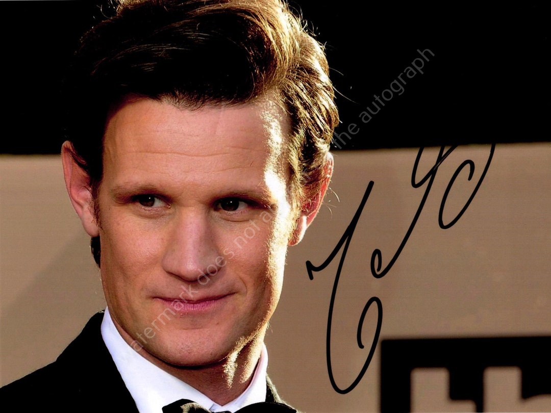 MATT SMITH Autograph Signed Photo 6x8 Signature With COA - Etsy