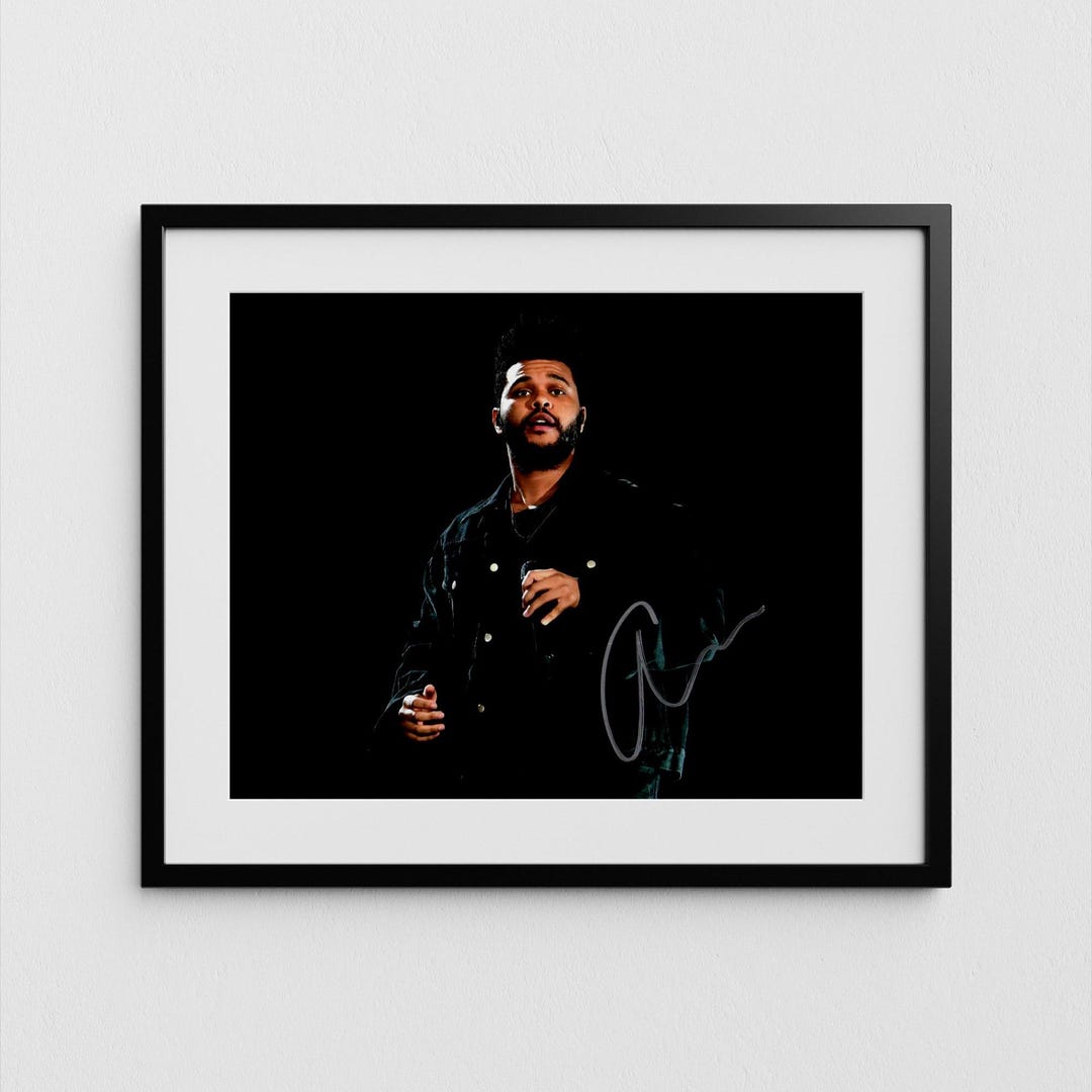 The Weeknd Autograph Signed Poster Authentic Signature With COA - Etsy