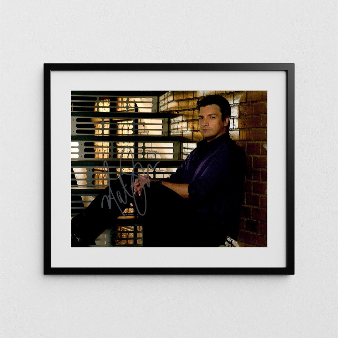 Nathan Fillion Autograph the Rookie Signed Castle Poster Authentic ...