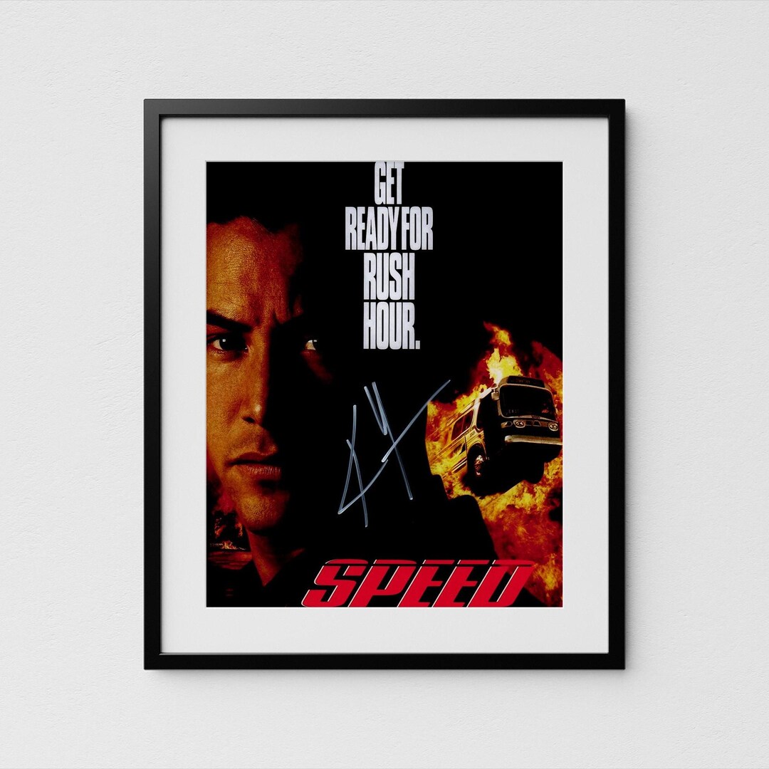 Keanu Reeves Autograph Speed Signed Poster Authentic Signature With COA ...