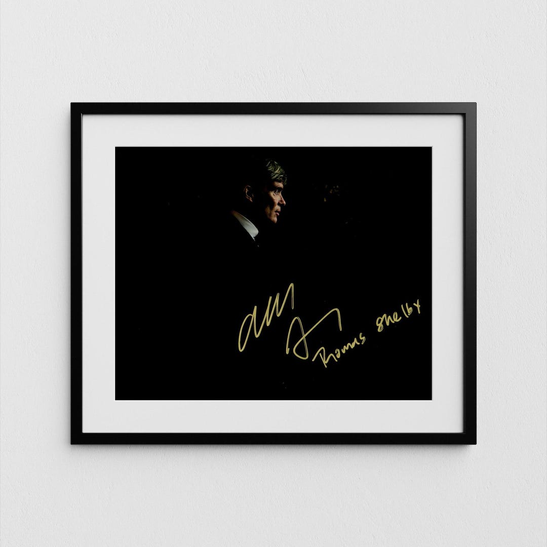 Cillian Murphy Autograph Peaky Blinders Signed Poster Thomas Shelby ...