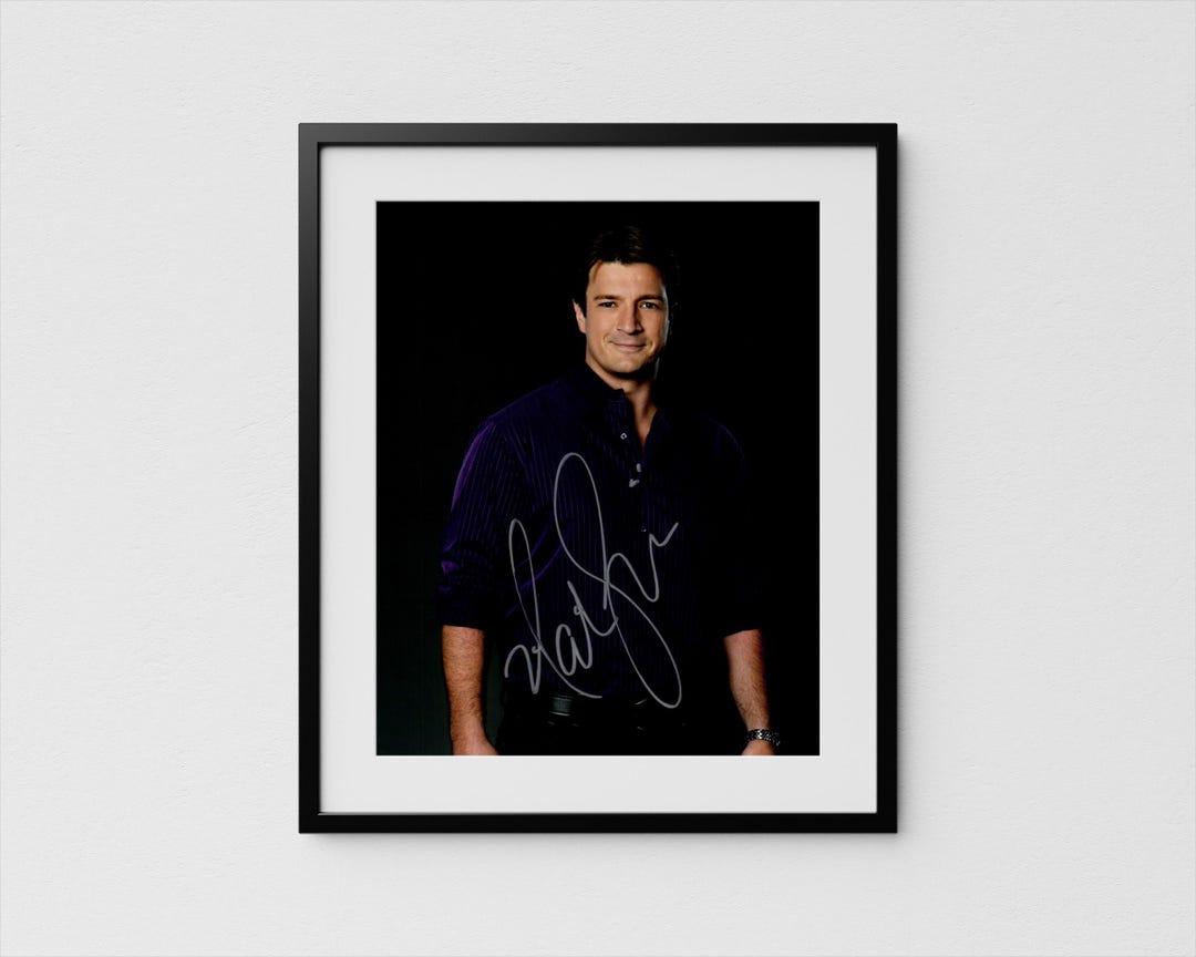 Nathan Fillion Autograph the Rookie Signed Castle Poster Authentic ...